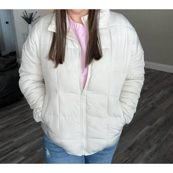 Very J | Jackets & Coats | New Very J Puffer Jacket In Cream | Poshmark